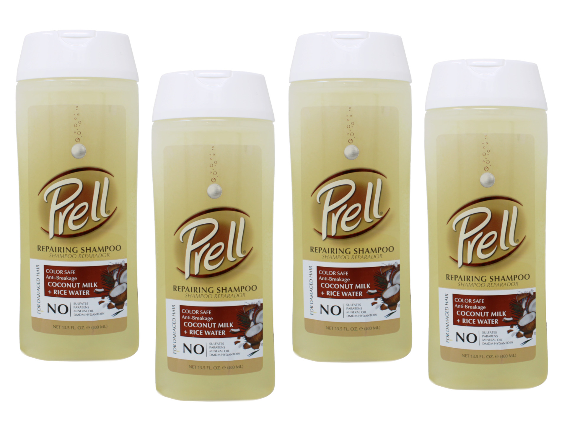 Prell Coconut Milk + Rice Water Color Safe Anti-Breakage Repairing ...