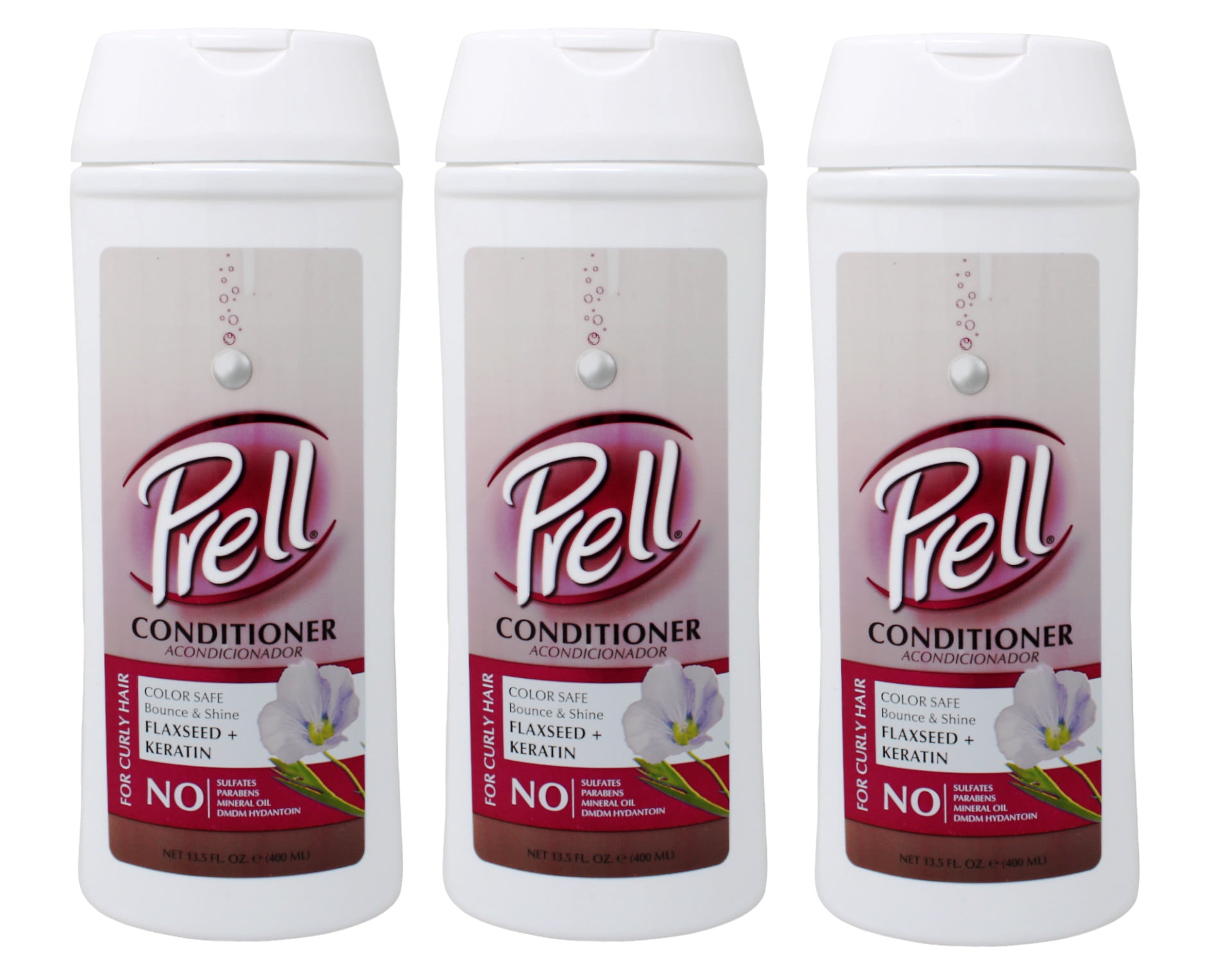 Prell Flaxseed + Keratin Color Safe Conditioner, Bounce & Shine for ...