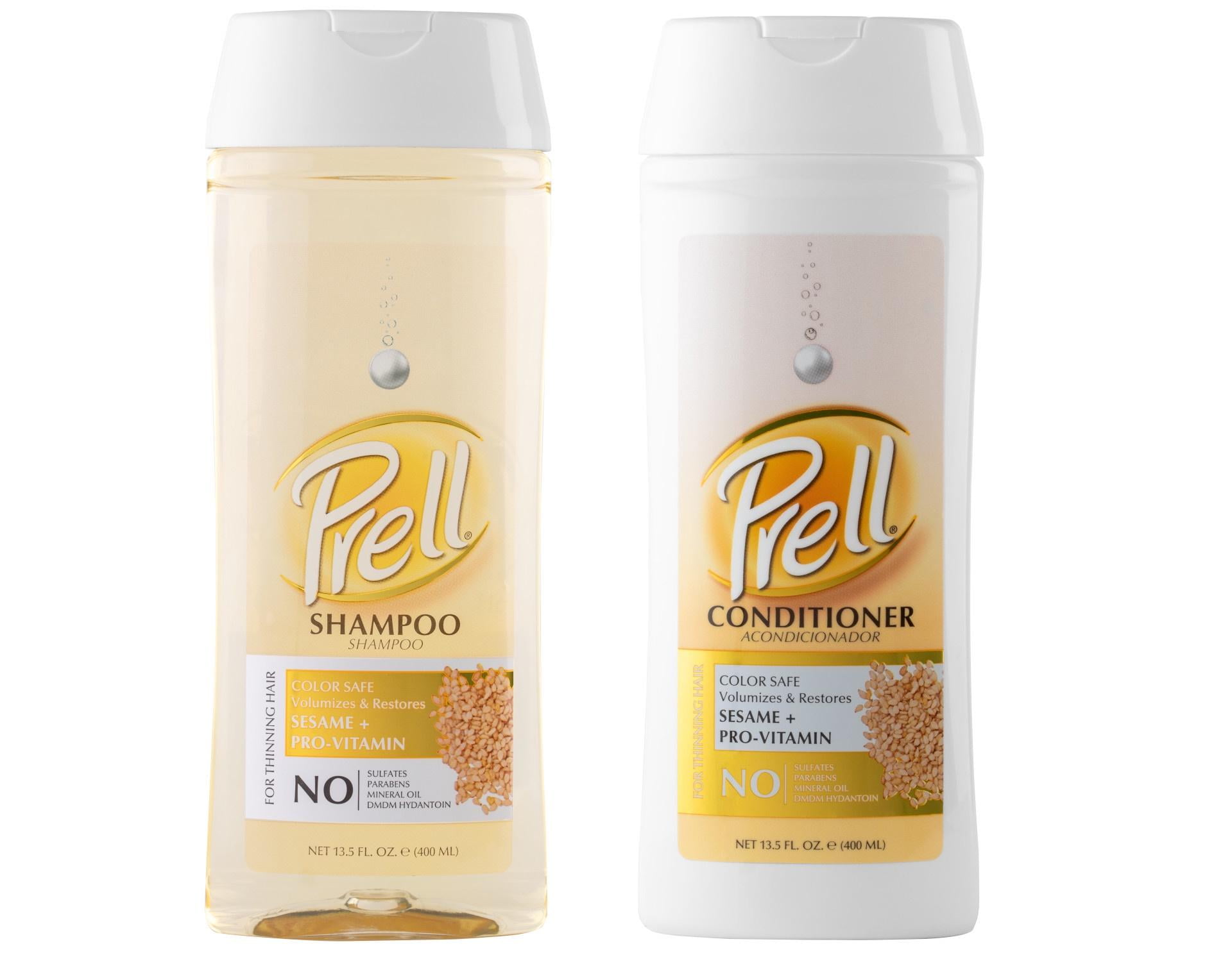 Prell Sesame and Pro-Vitamin Shampoo and Conditioner, Volumizes ...
