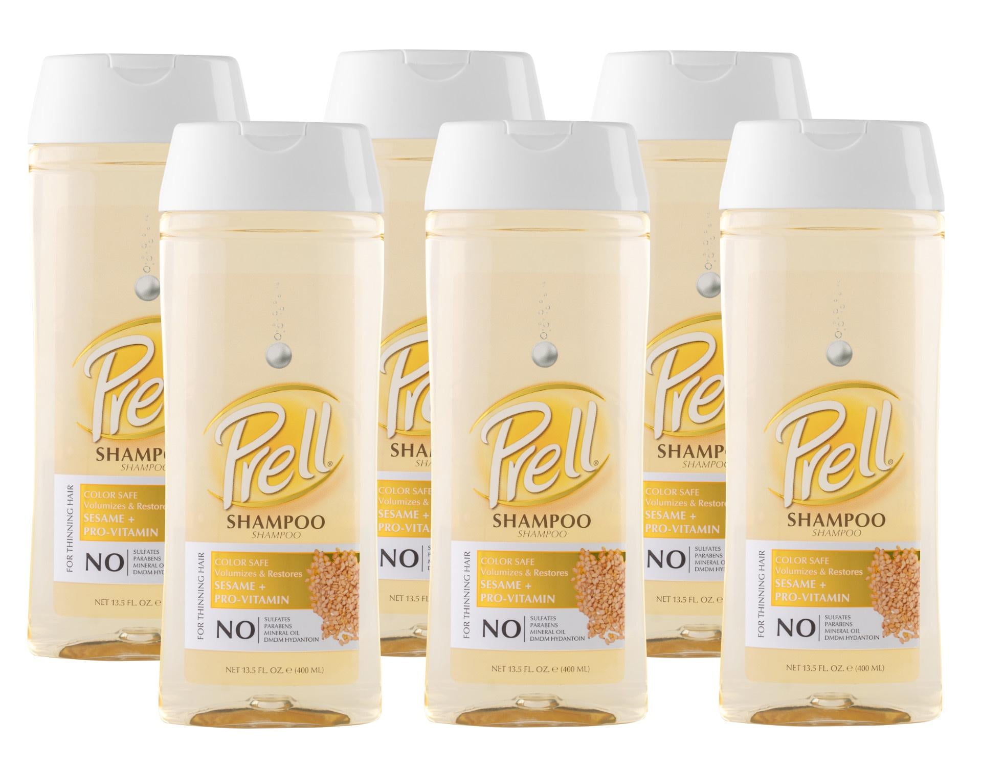 Prell Sesame + Pro-Vitamin Shampoo for Thinning Hair, Color Safe ...