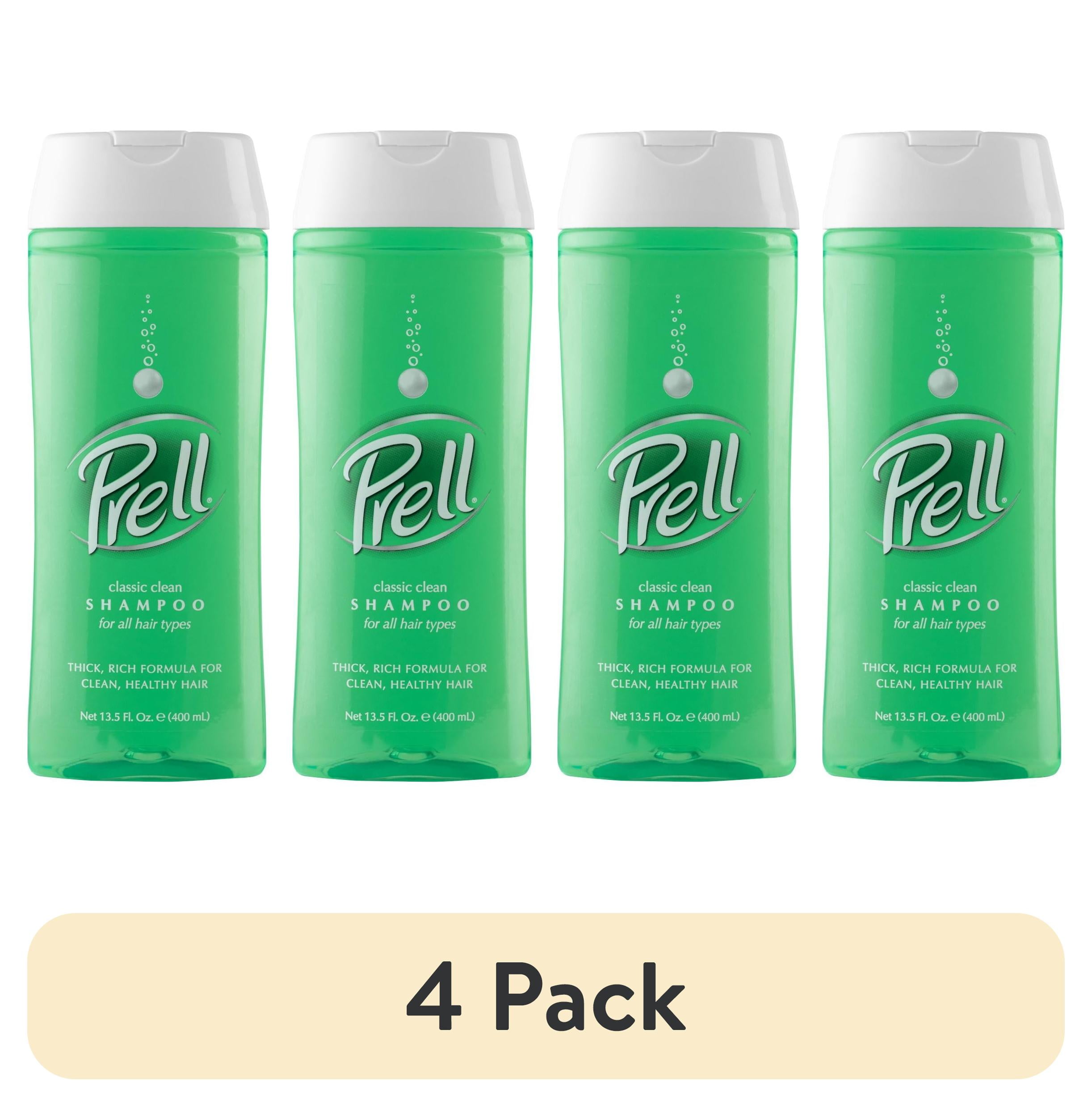 (4 pack) Prell Shampoo, Classic Clean 13.50 oz - Walmart.com
