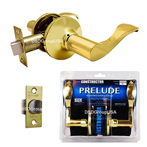 Prelude Passage by Constructor Lever Door Lock Set Polished Brass ...