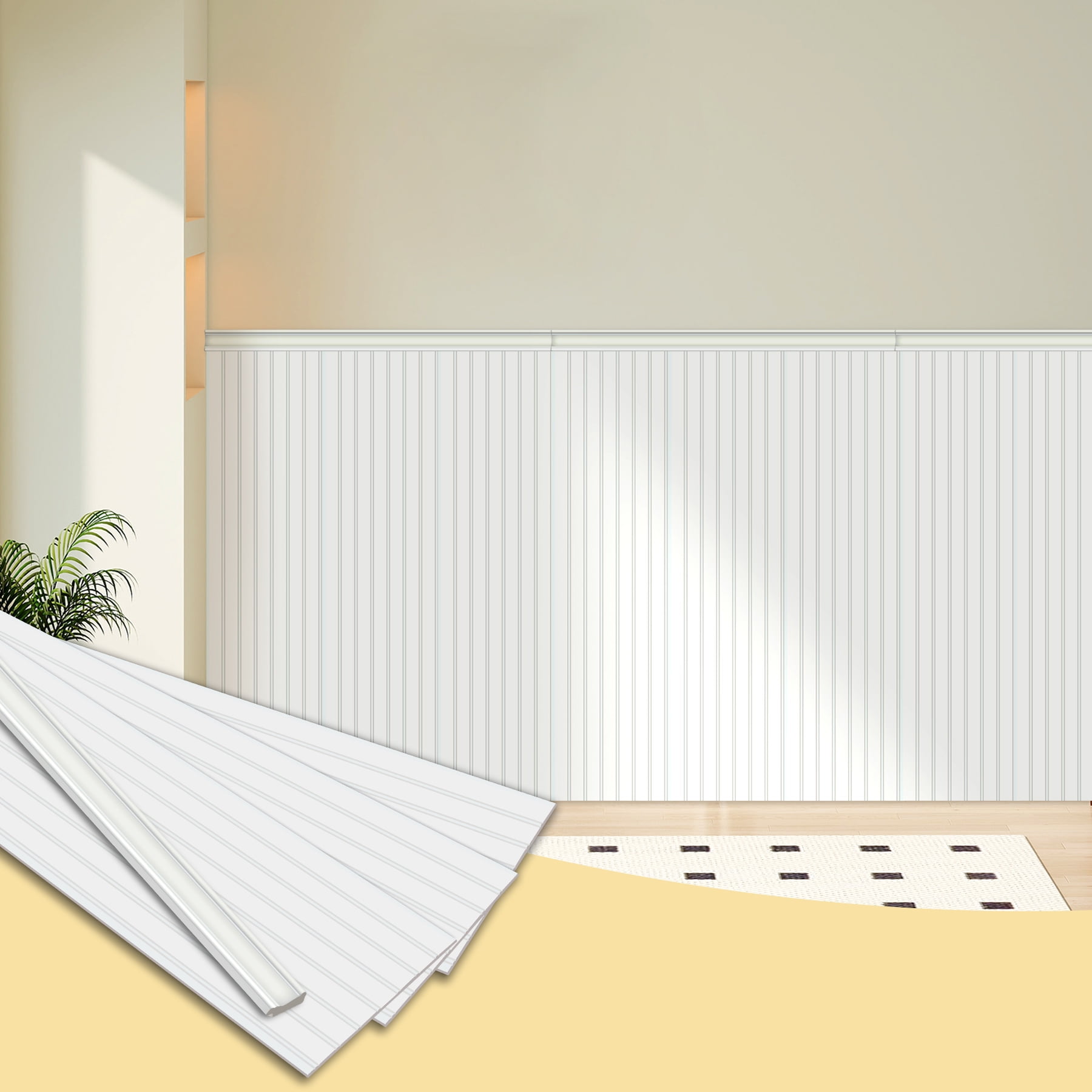 Premade Board-and-Batten Wainscoting Kit - Ready to Assemble Cover 118 ...