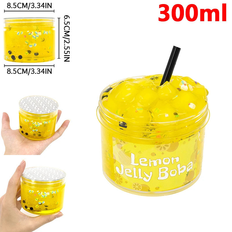 Premade Jelly Cube Slime Set 70ml 300ml Big Size Crunchy Crystal Slime ...