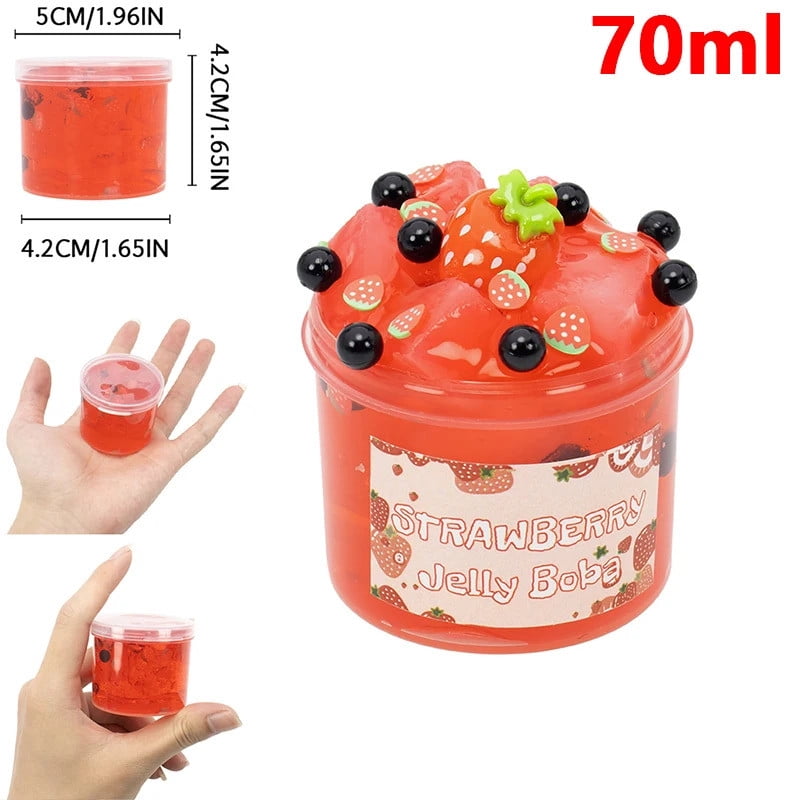 Premade Jelly Cube Slime Set 70ml 300ml Big Size Crunchy Crystal Slime ...