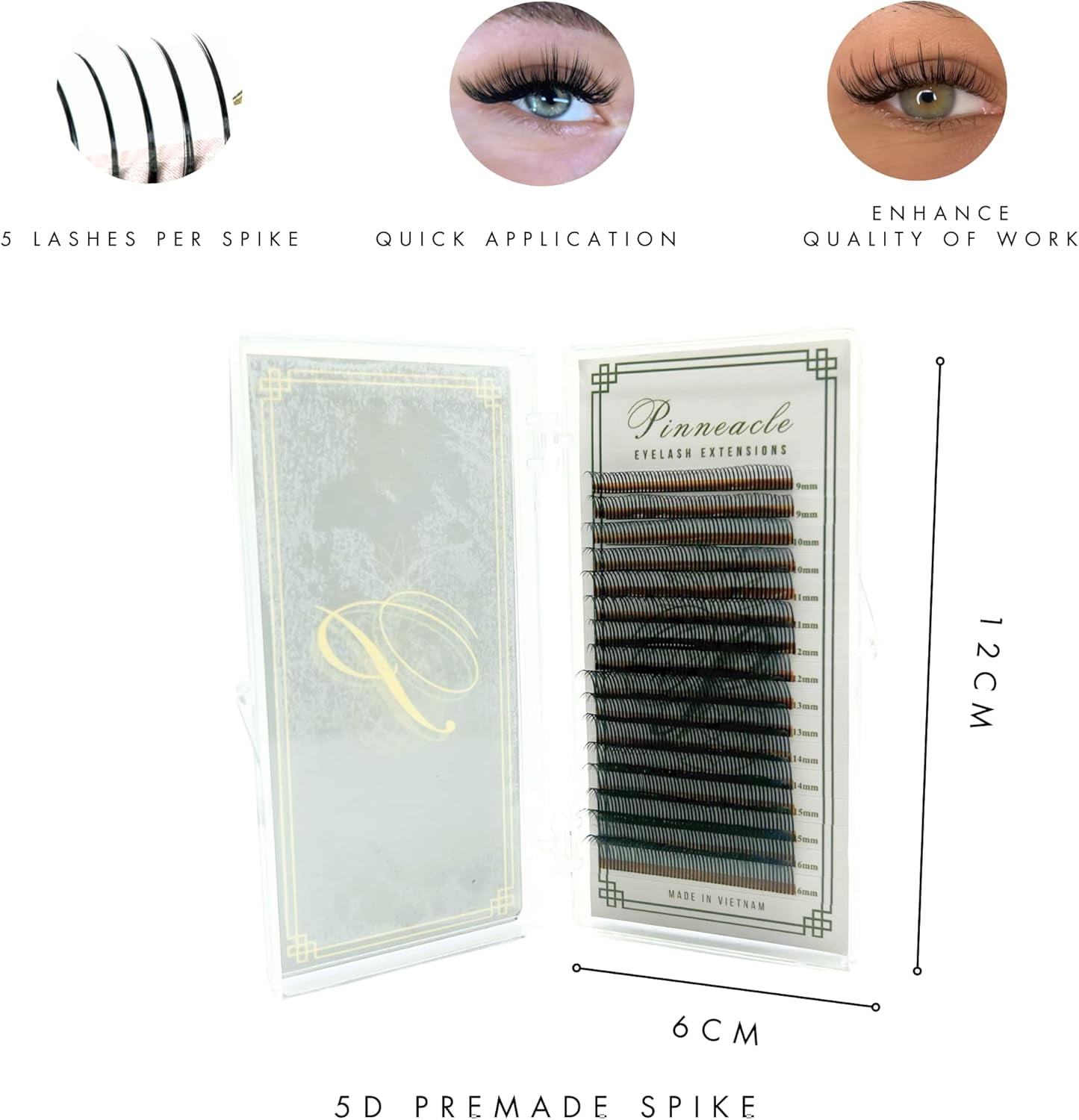 Premade Spikes | Use in Amine Lash, Wet Set, Mascara Lash, Wispy Lash ...