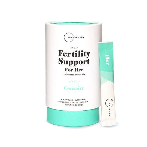 Premama Fertility Support Powder Packets - Pregnancy Aid Vitamin ...