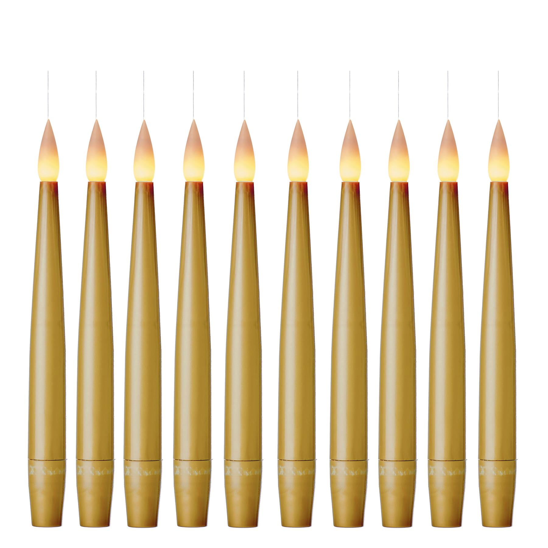 Premier - 15cm Gold Floating Candle with ON-OFF Remote, 10 piece ...