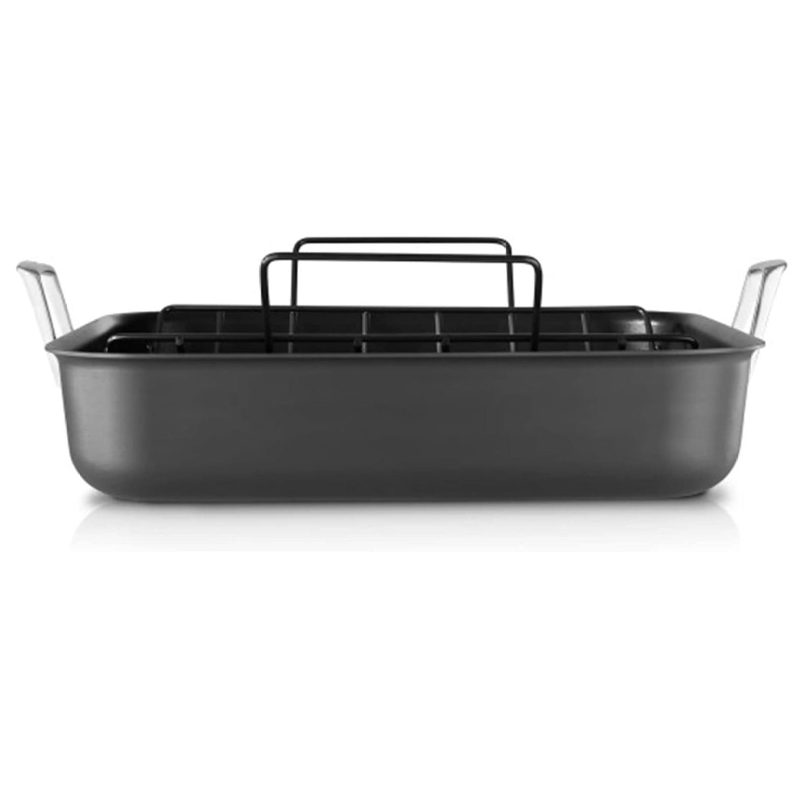 Premier 16 Inch Hard Anodized 3 Layer Nonstick Kitchen Roasting Pan ...