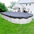 Premier 16 ft. x 32 ft. Oval Slate Blue Solid Above Ground Winter Pool ...