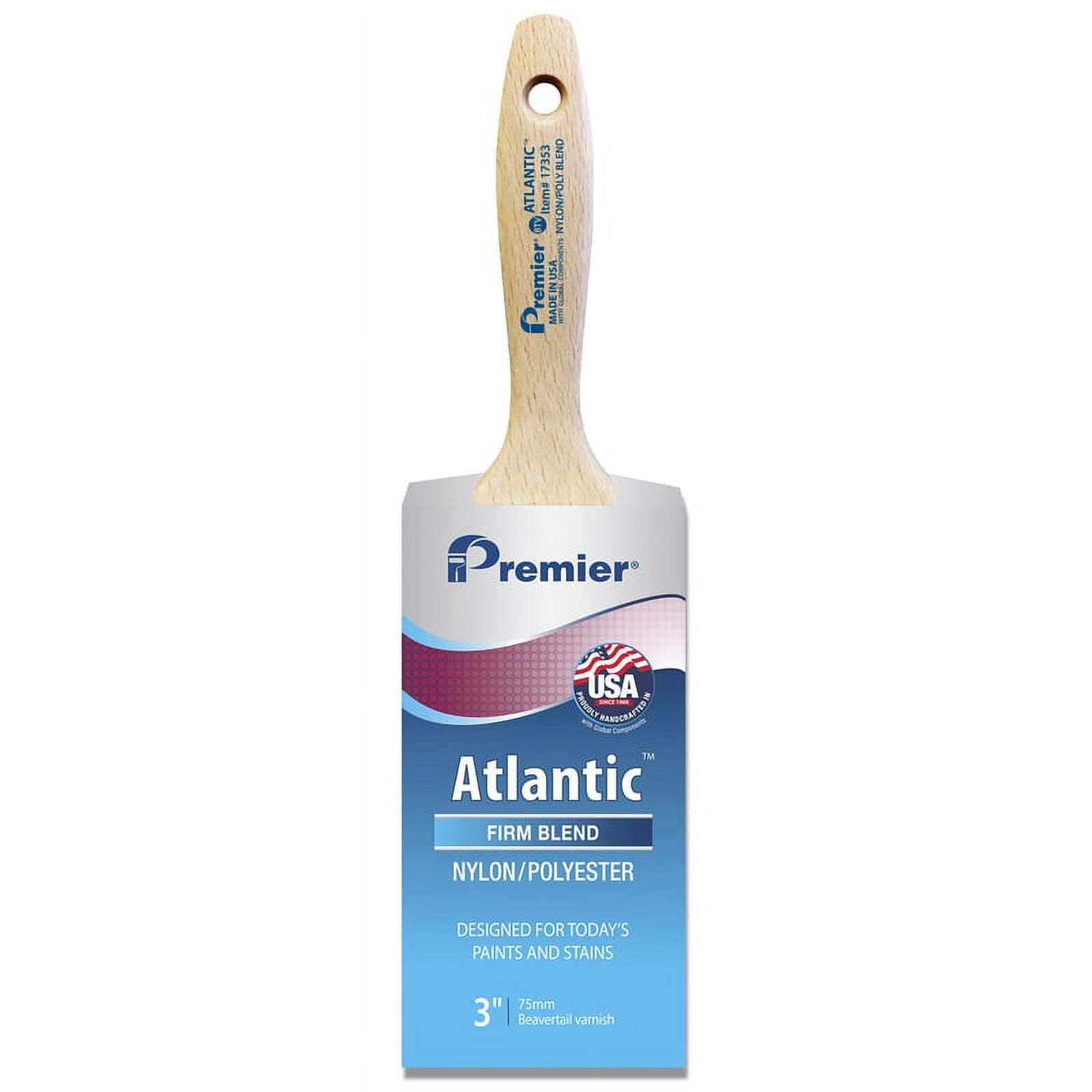Premier 17353 Atlantic Firm Chiseled Paint Brush - Walmart.com