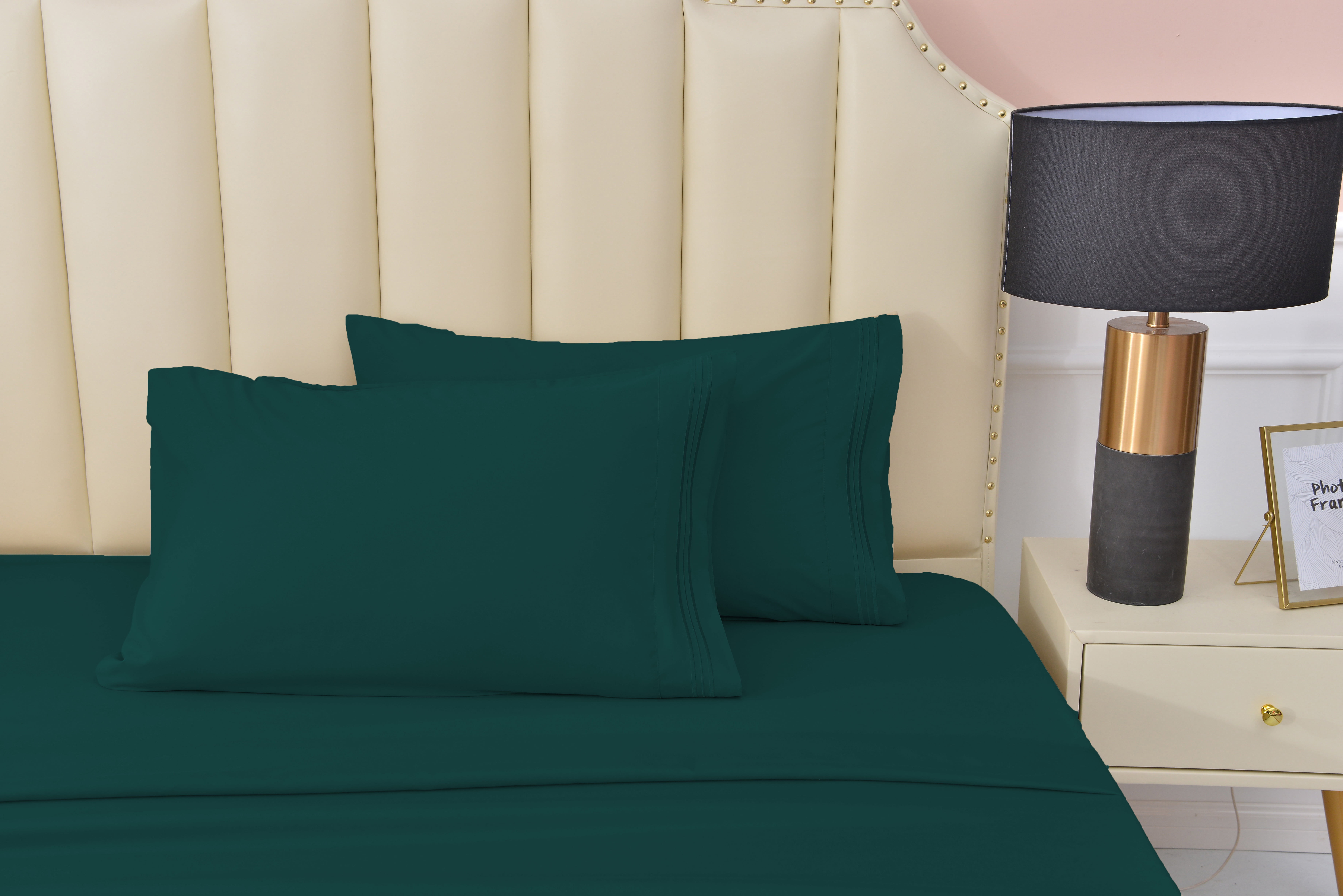 Premier 2000 Rayon Made from Bamboo Bed Sheets Set- King Emerald Sheets ...
