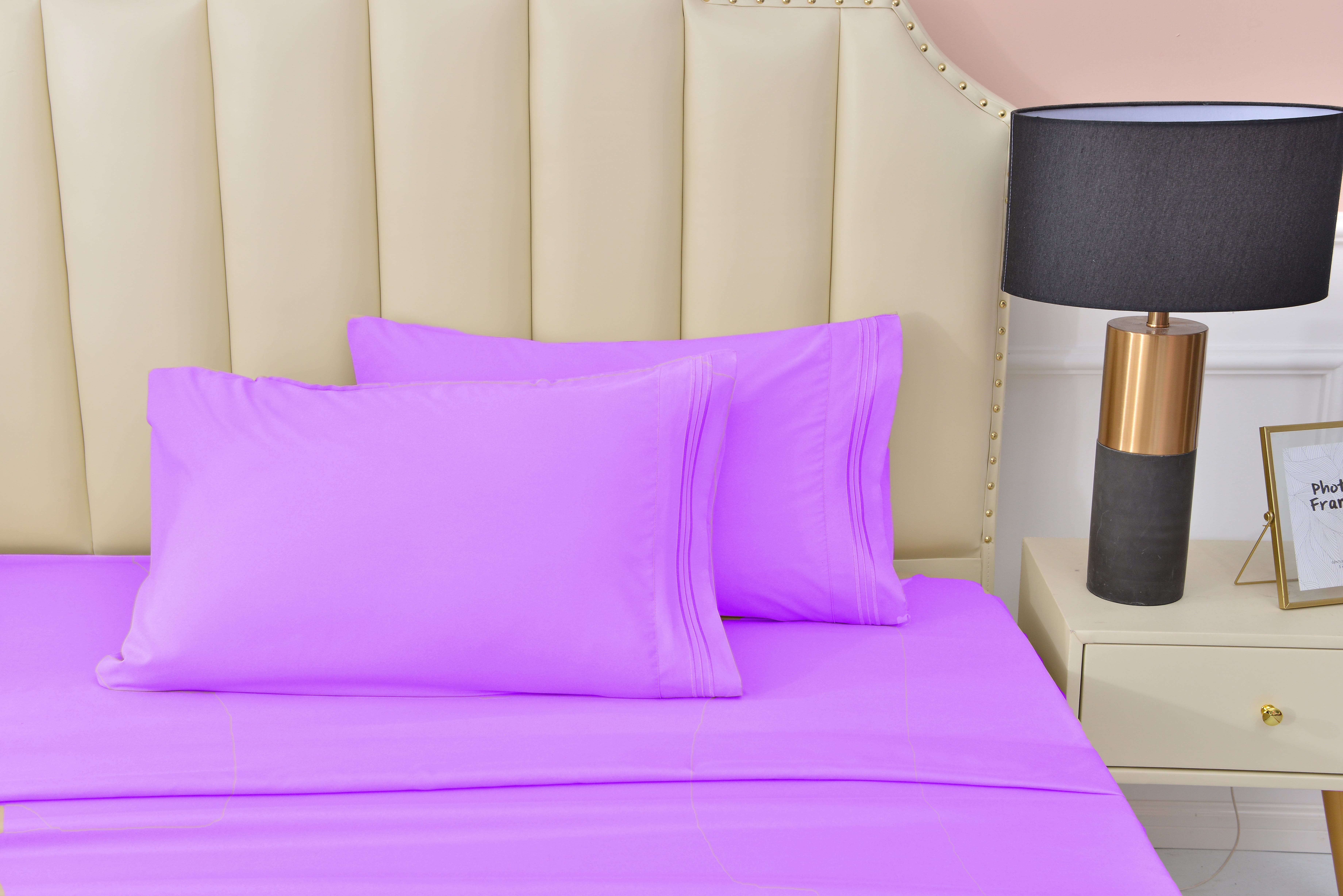 Premier 2000 Rayon Made from Bamboo Bed Sheets Set- King Lavender ...