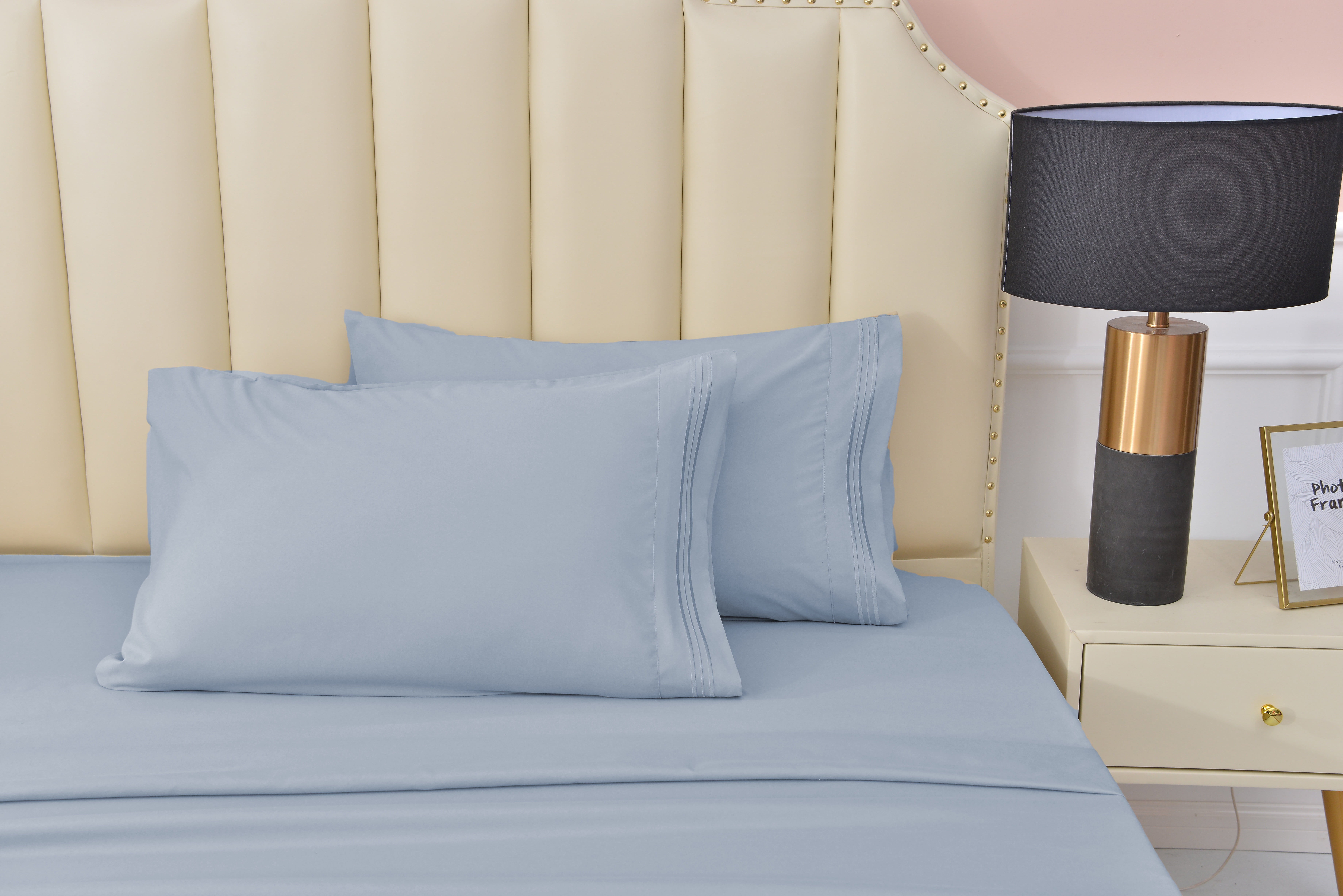 Premier 2000 Rayon Made from Bamboo Bed Sheets Set- King Light Gray ...