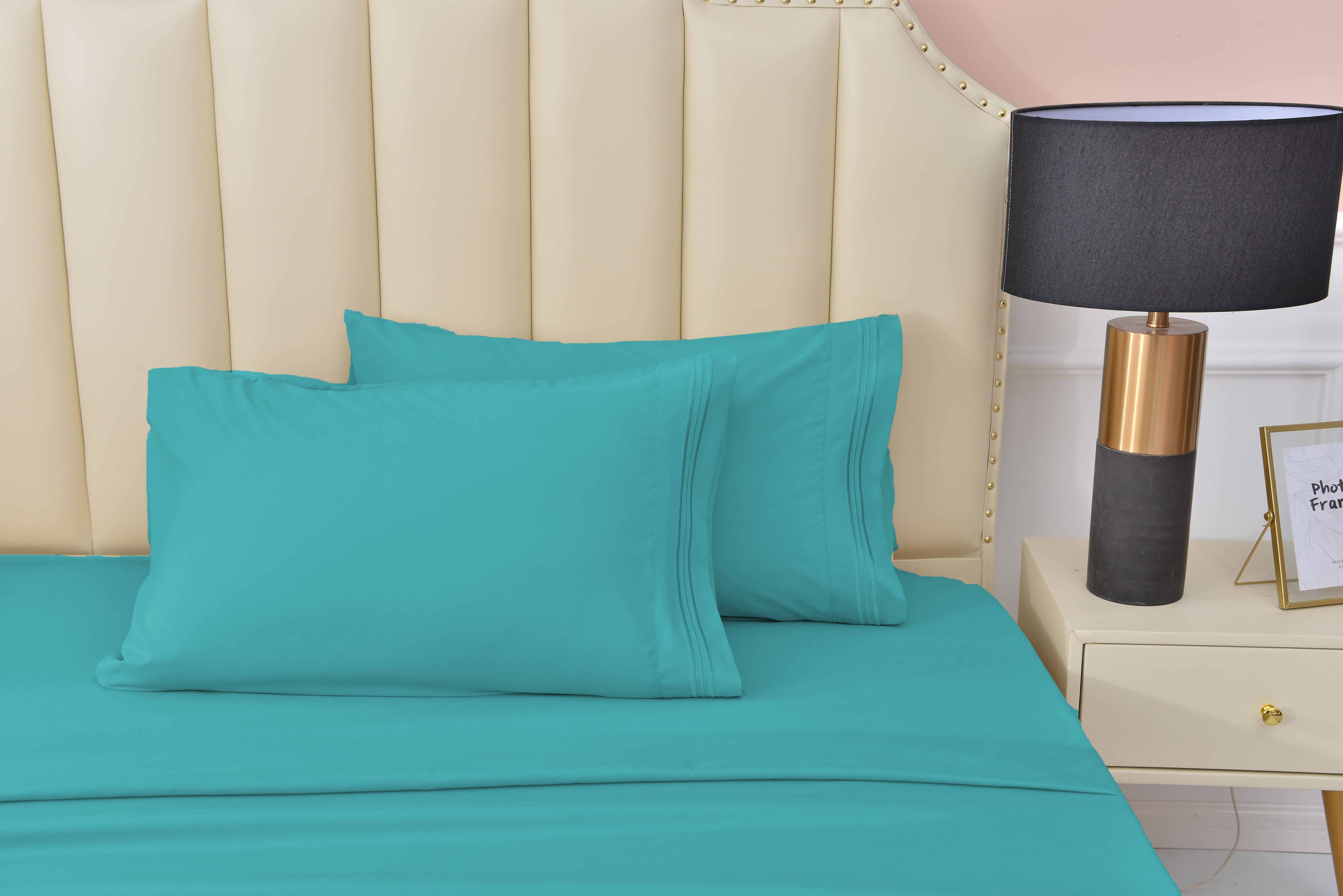 Premier 2000 Rayon Made from Bamboo Bed Sheets Set-Full Teal Sheets ...
