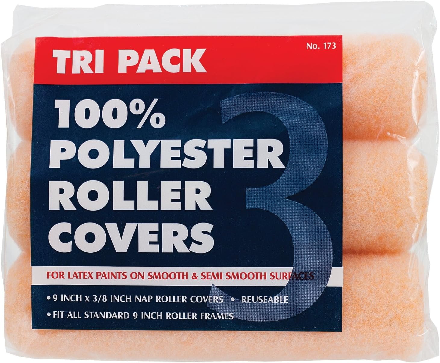 Premier 9" x 3/8" Nap Roller Cover, 3-Pack, 173 - Walmart.com