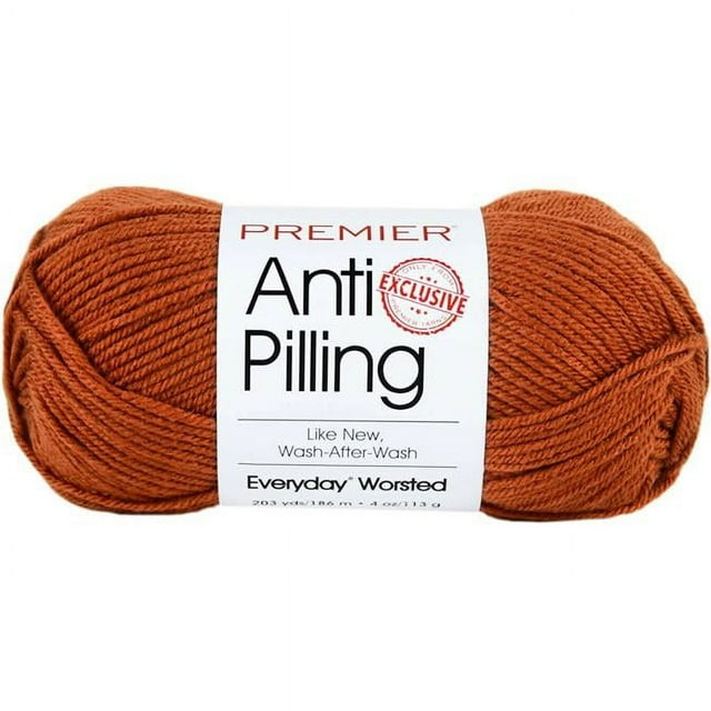 Premier Anti-Pilling Everyday Worsted Yarn-Rust - Walmart.com