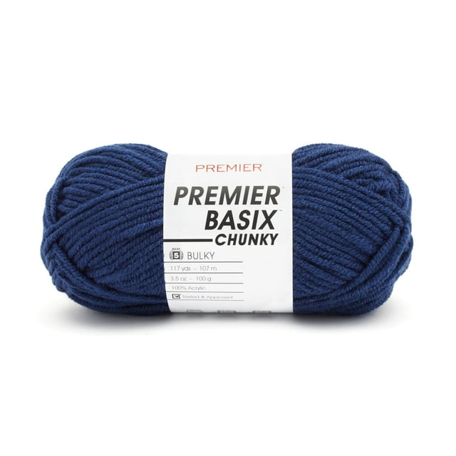 Premier Basix Chunky Yarn-Navy - Walmart.com