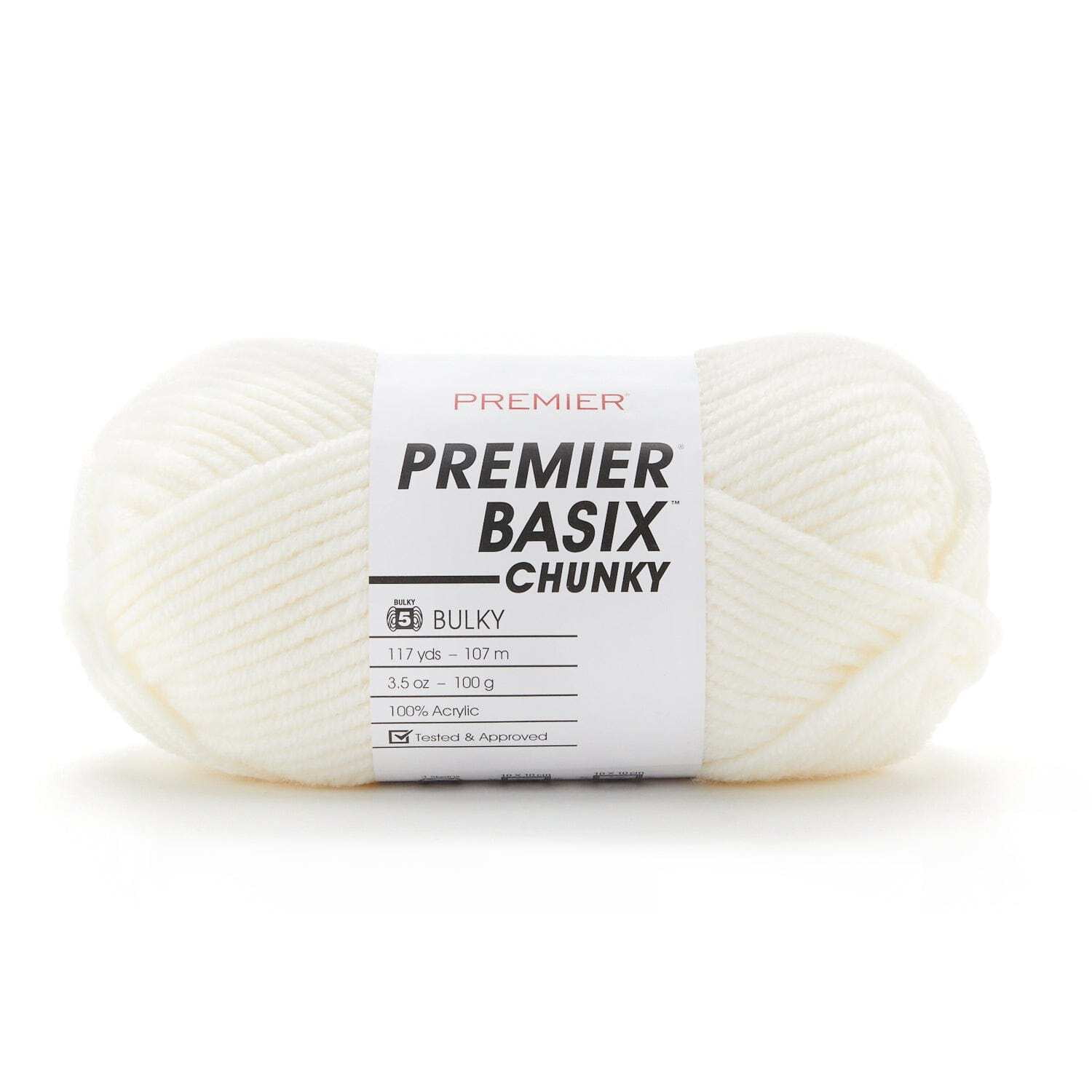 Basix Chunky Yarn, Bulky Weight Acrylic, Ideal for Quick Crafting ...