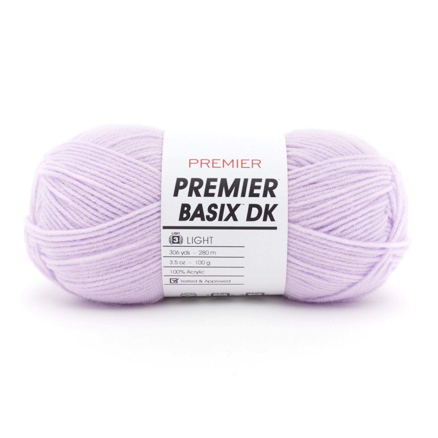 Premier Yarns Basix DK Crochet Yarn - Lilac, 306 yards, 100% Acrylic, Machine Washable - Walmart.com