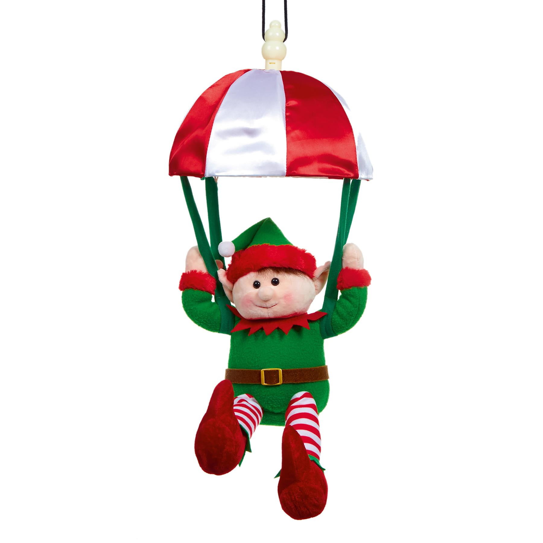 Premier - Battery Operated Musical Kicking Leg Parachute Elf, 40cm ...