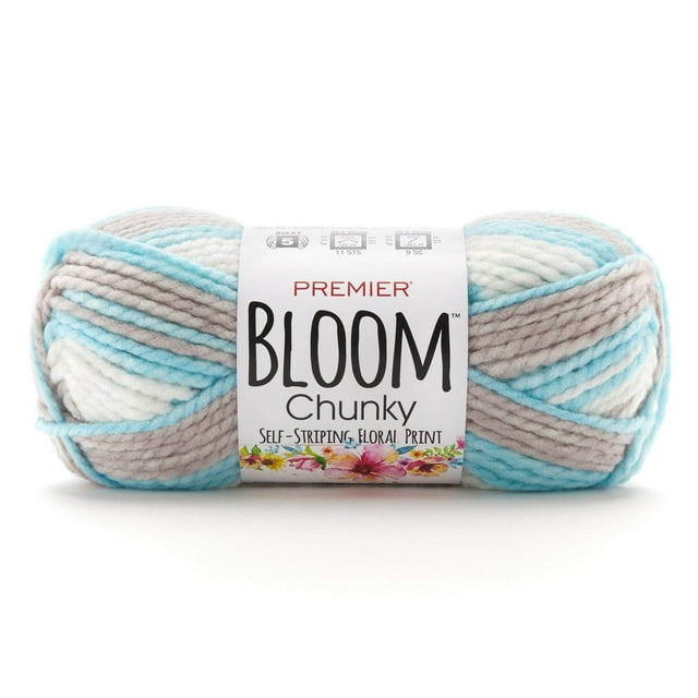 Premier Soft & Functional Bloom Chunky Knit Yarn - Bluebell - Walmart.com