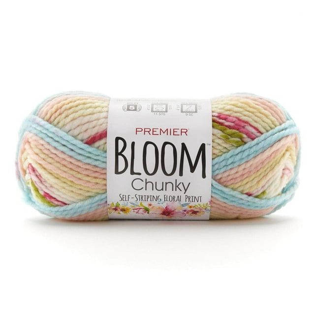 Premier Bloom Chunky Yarn - Snapdragon, 100% Acrylic, Machine Washable ...