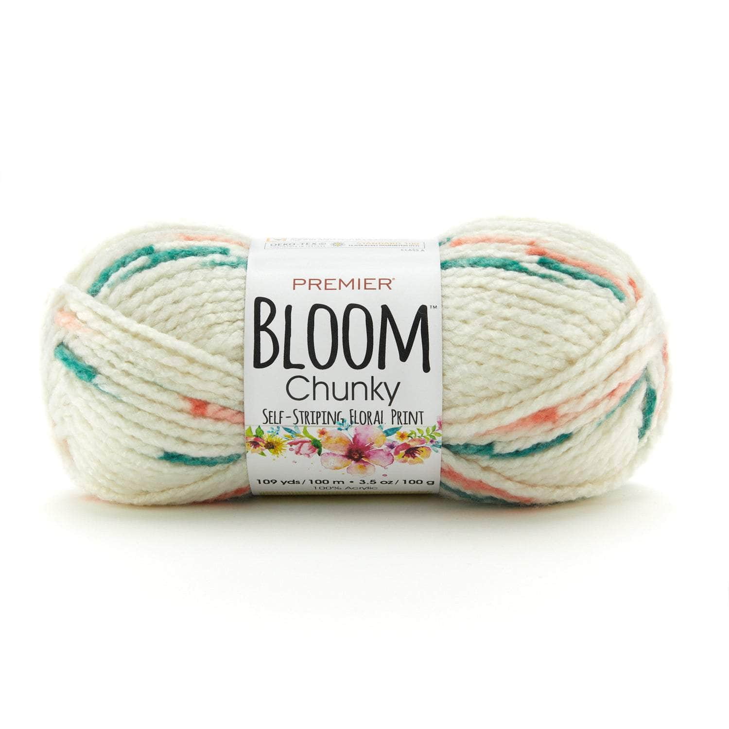 Premier Yarns Bloom Chunky Yarn, Self-Patterning Acrylic Yarn for ...