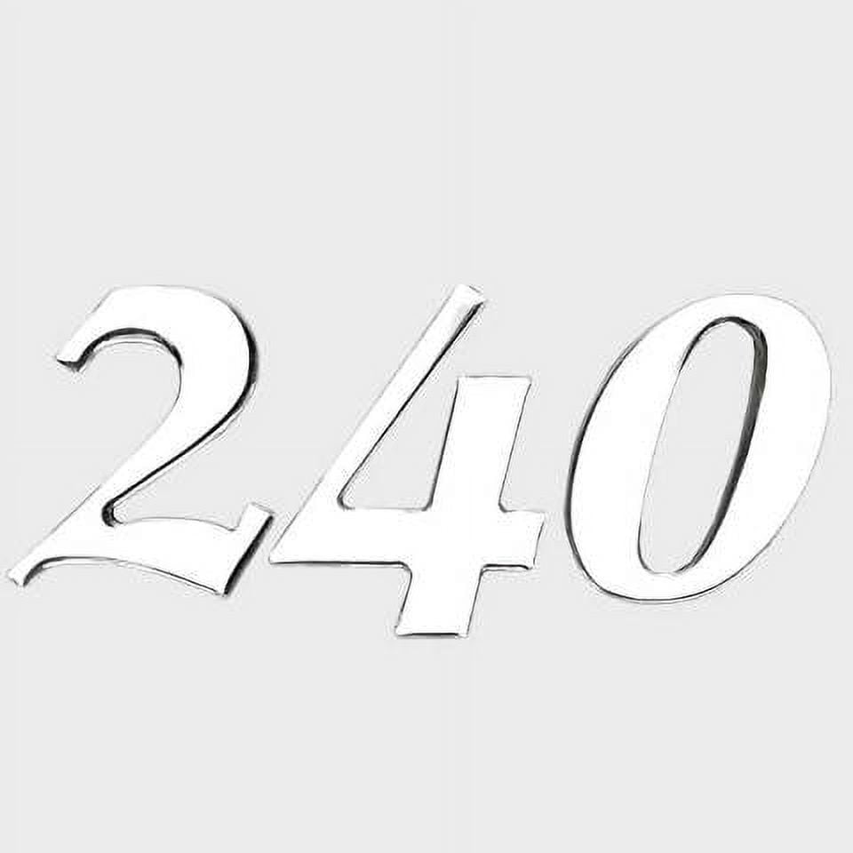Premier Boat Raised Number Decal 140356-01 | 240 CC 7 3/4 Inch Silver ...