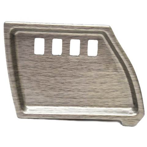 Premier Boat Blank Rocker Switch Panel 7-4634 | Brushed Silver Plastic ...