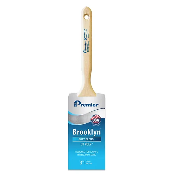 3” Premier 17303 Brooklyn Flat Sash CT Paint Brush - Walmart.com
