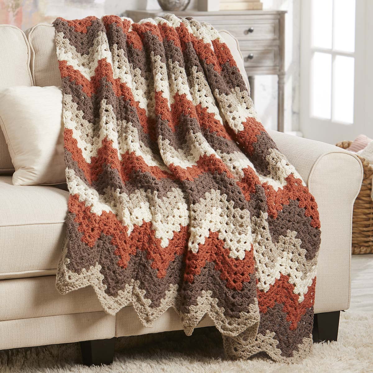 Premier® Cassia Ripple Afghan Crochet Kit - Walmart.com