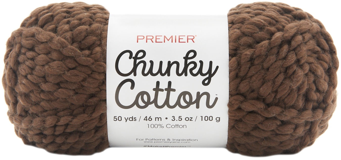 Premier Chunky Cotton Yarn-Chocolate - Walmart.com