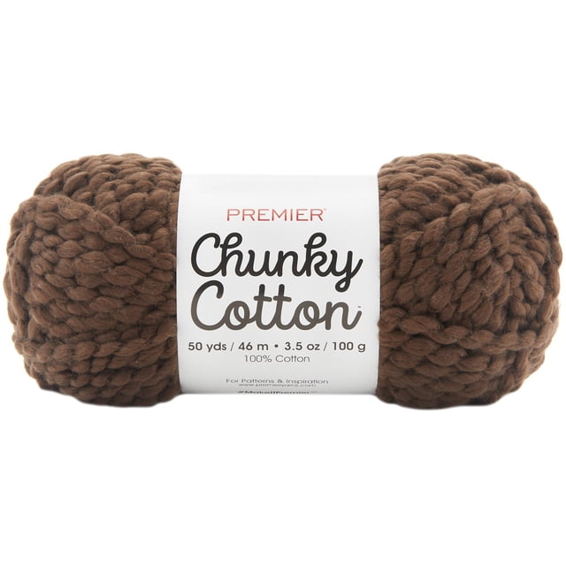 Premier Chunky Cotton Yarn-Chocolate - Walmart.com