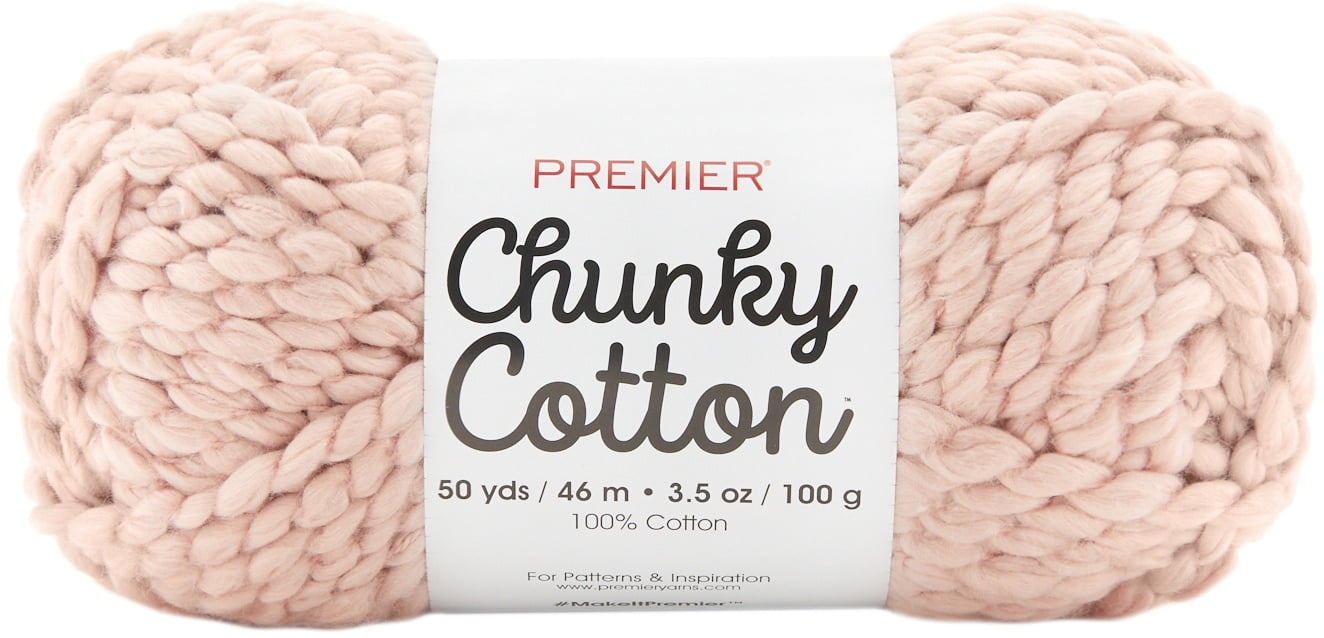 Premier Chunky Cotton Yarn-Pale Pink - Walmart.com