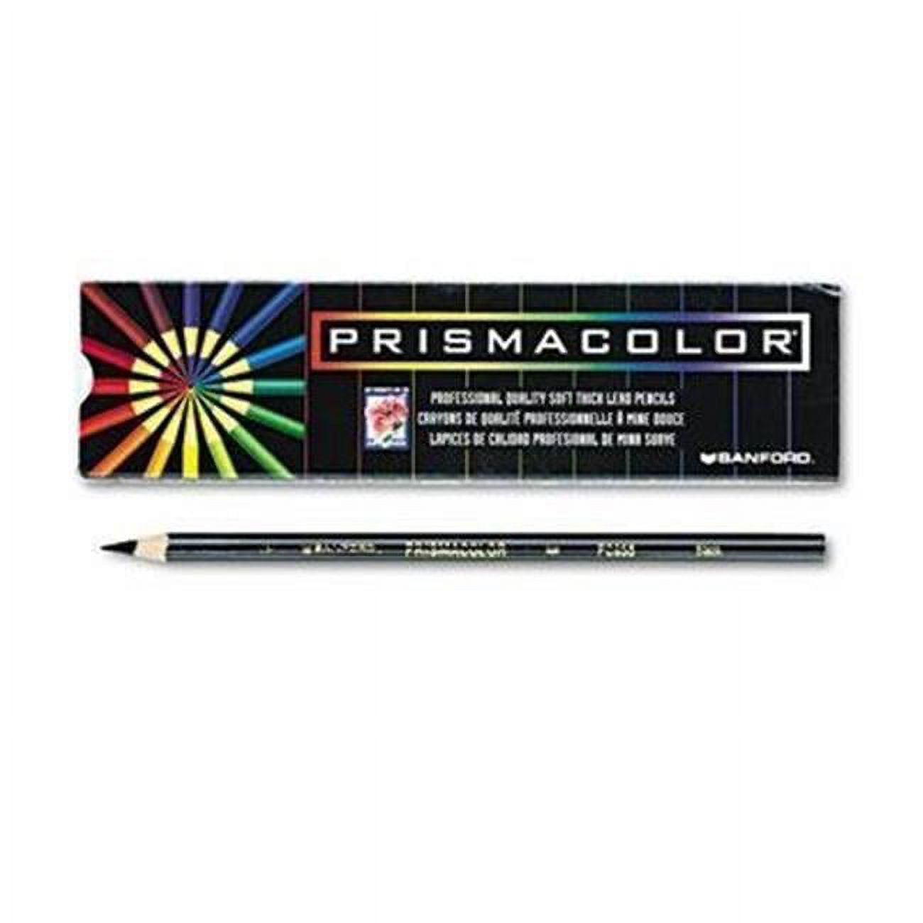 Premier Colored Pencil Lead & Barrel Dozen, Black - Pack of 2 - Walmart.com