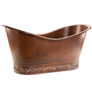 Premier Copper Products Btdr67db 67" Free Standing Copper Soaking Tub ...