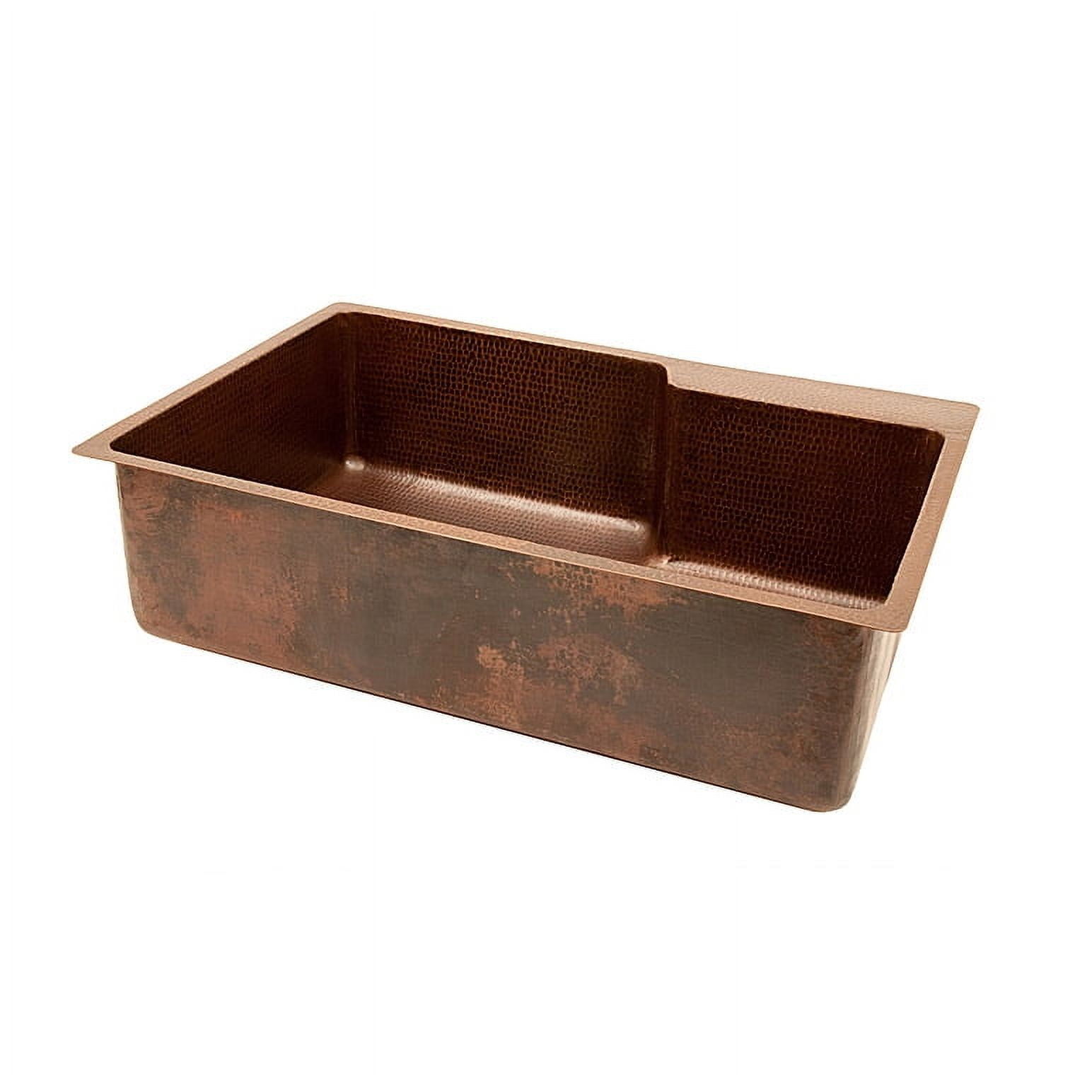 Premier Copper Products Ksfdb33229 33" Undermount Single Basin Copper ...