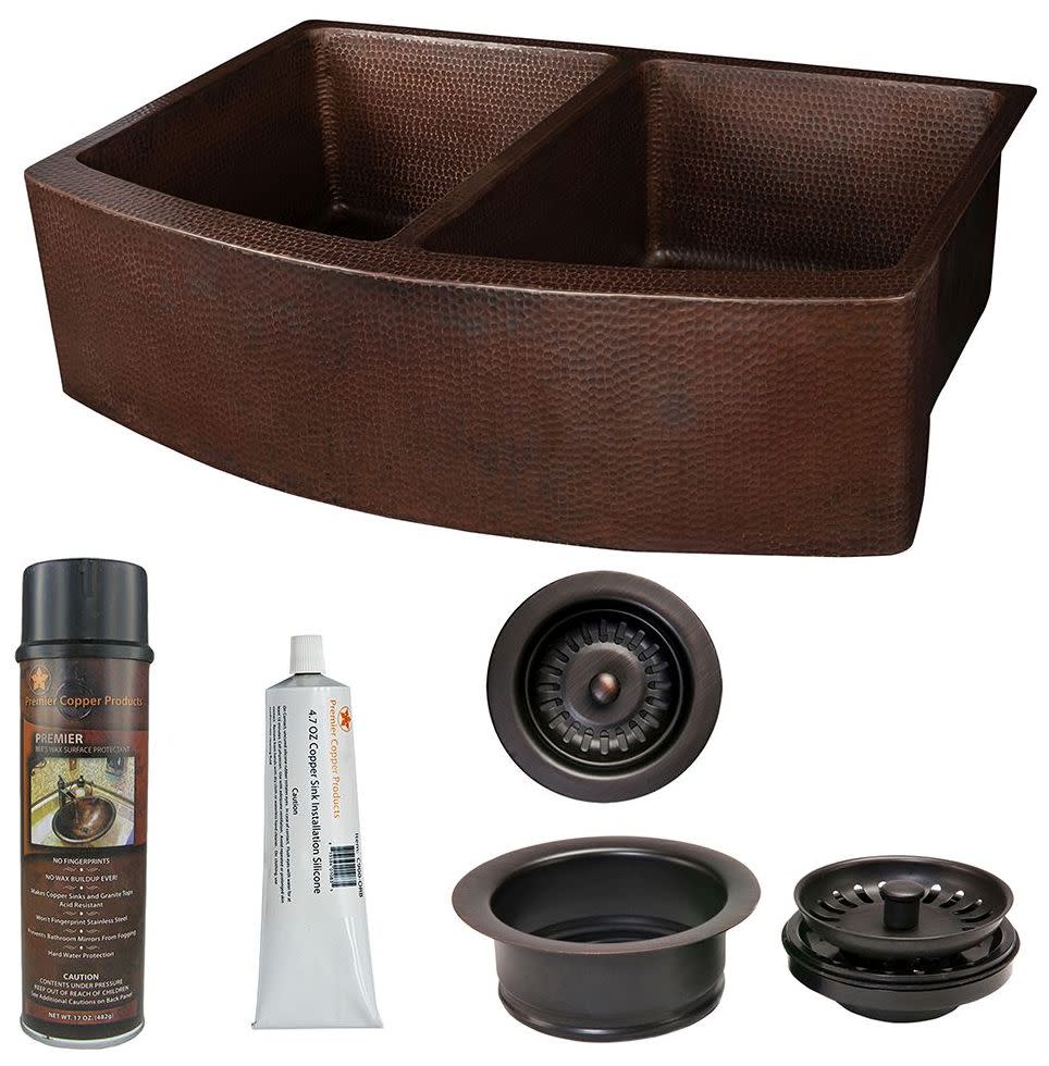 Ruvati Rvh9301 Verona 36" Farmhouse Double Basin 16 Gauge Stainless ...