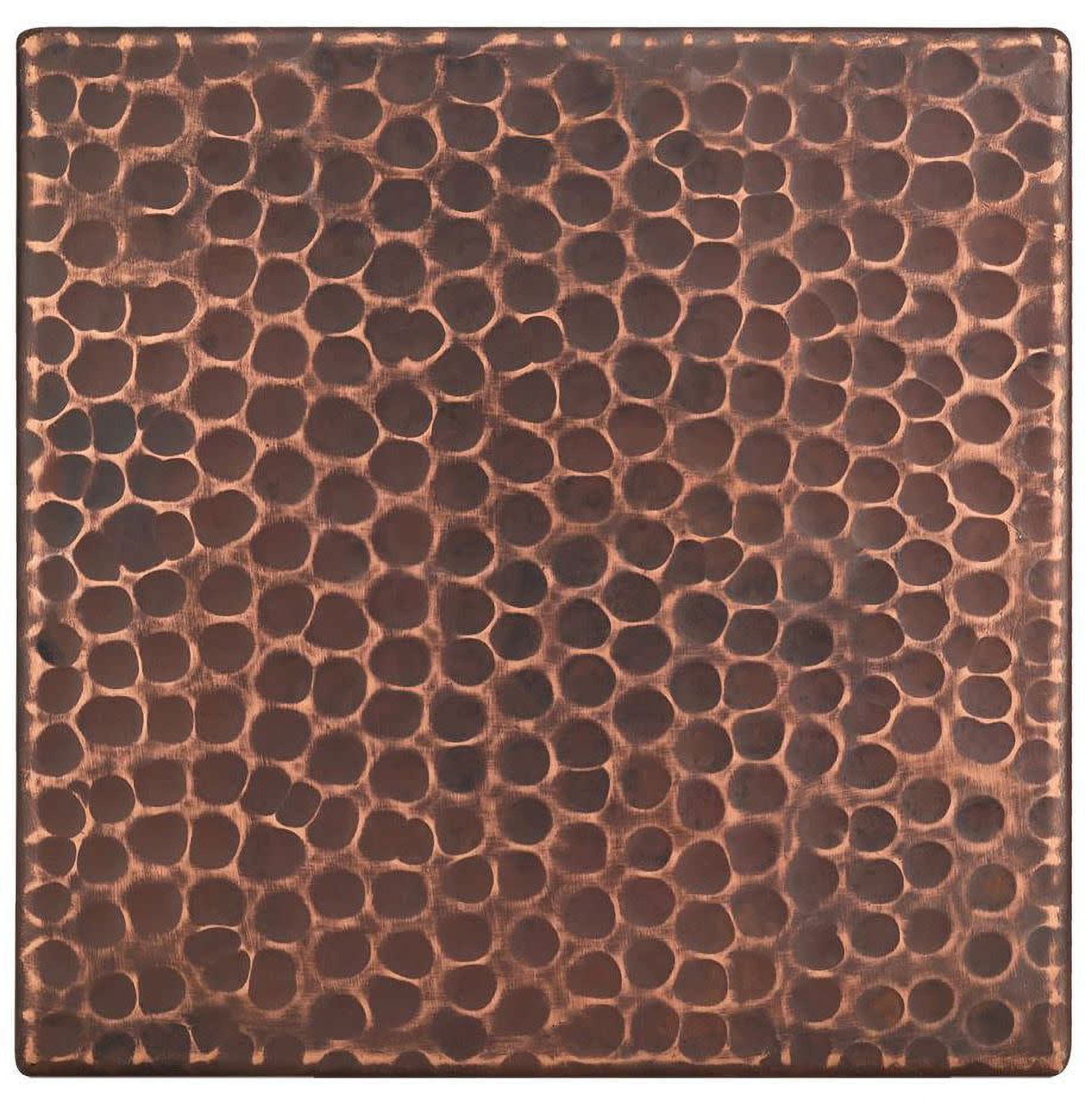 Premier Copper Products T6DBH Copper Hammered Tile - Walmart.com