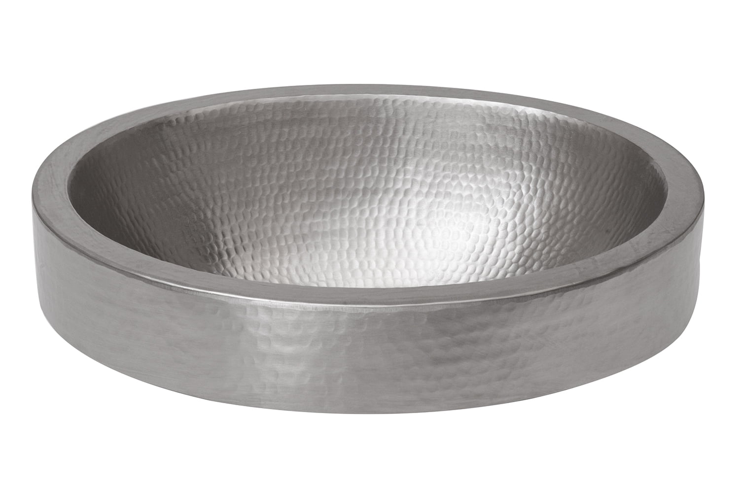 Premier Copper Products Vo18sken 18" Oval Nickel Plated Copper Vessel Bathroom Sink - - Walmart.com