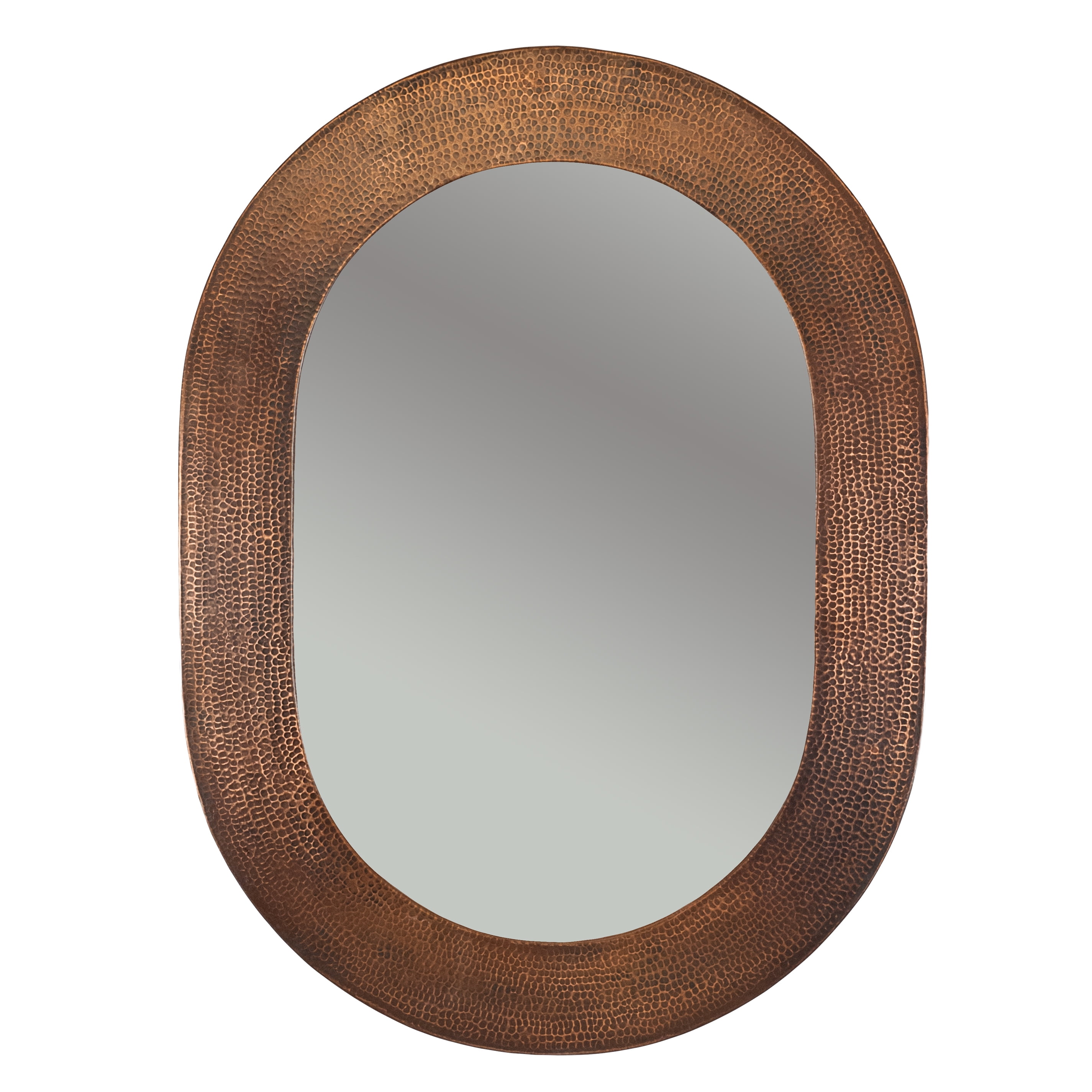 Premier Copper ProductsMFO3526 35" Hand Hammered Oval Copper Mirror ...