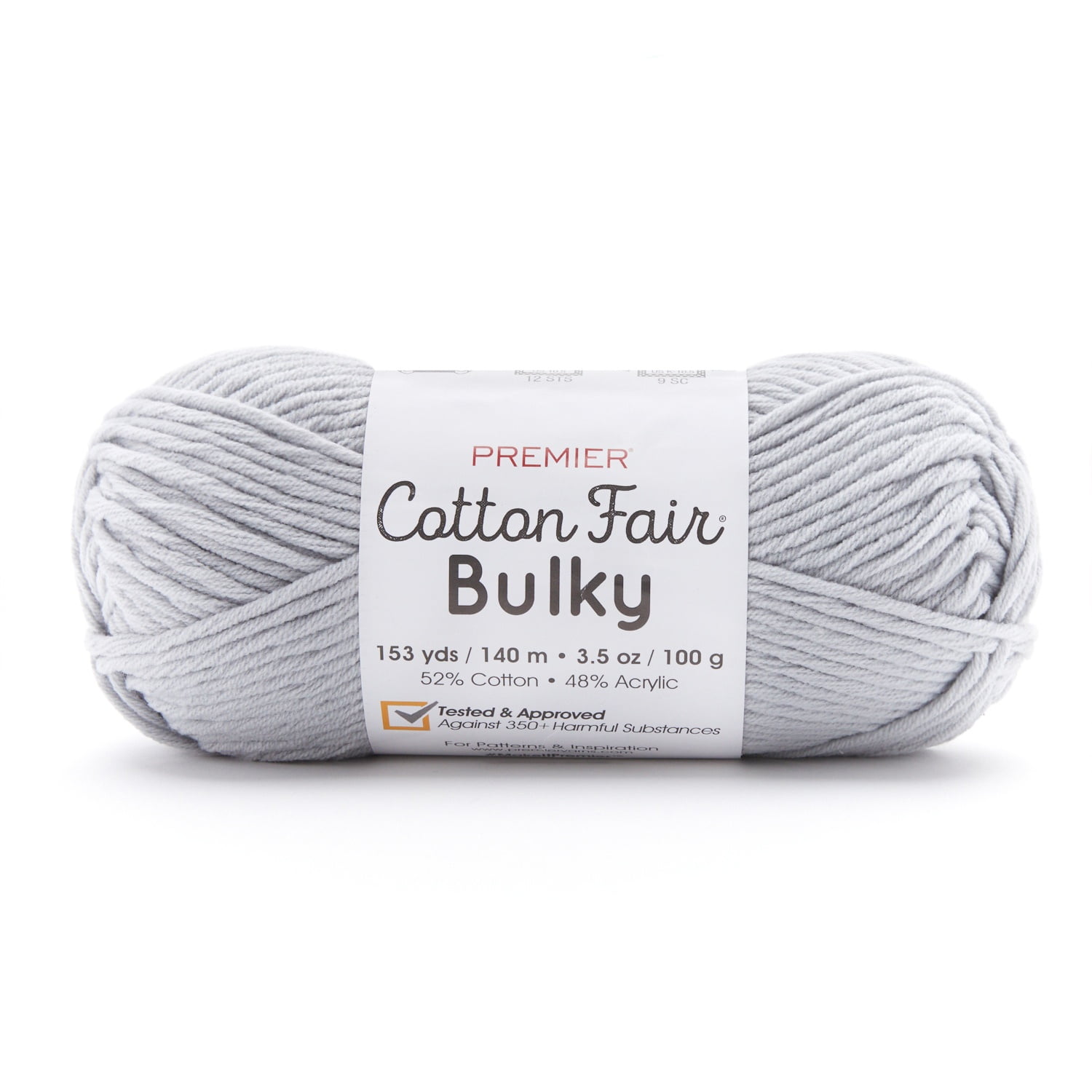 Premier Cotton Fair Bulky Yarn-Silver - Walmart.com