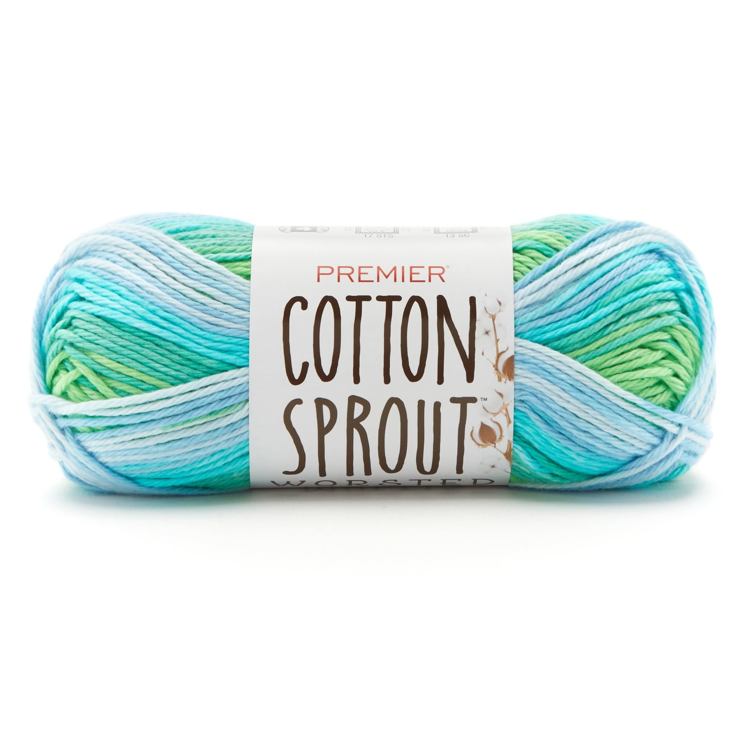 Premier Cotton Sprout Worsted Multi Yarn-Island Breeze - Walmart.com