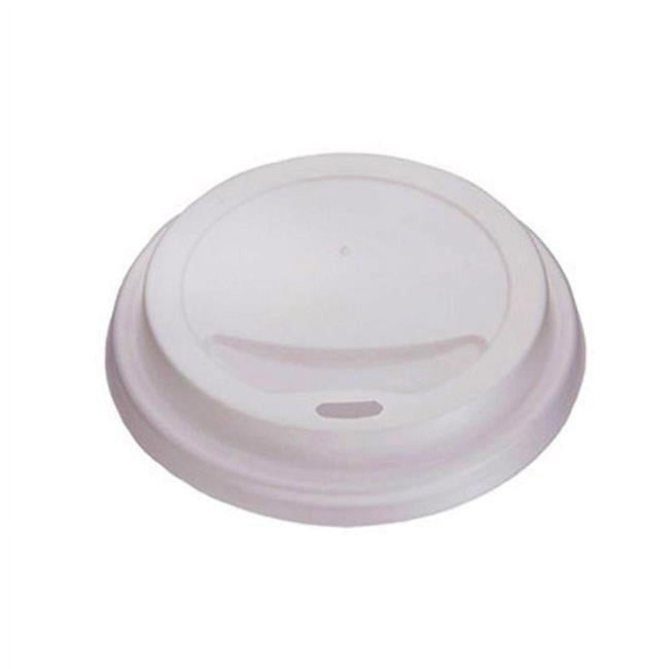 Premier Cup 14HDL PE 10-20 oz Traveler Dome Hot Cup Lid with Sip Hole, White - Case of 1000 ...