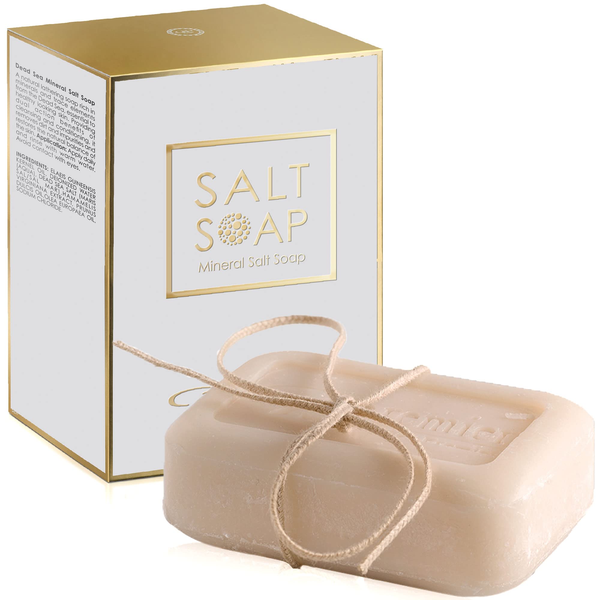 Premier Dead Sea Classic TSF6 Mineral SALT Soap, for Healthy looking ...