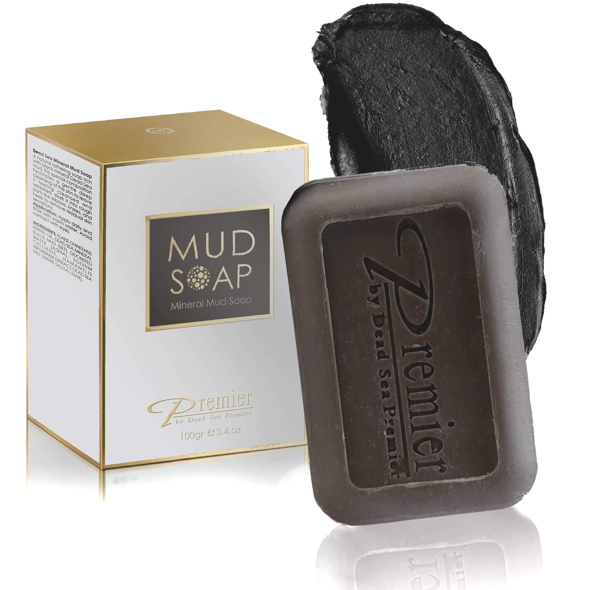Premier Dead Sea Mineral IRF13 MUD bar Natural body wash, face wash ...