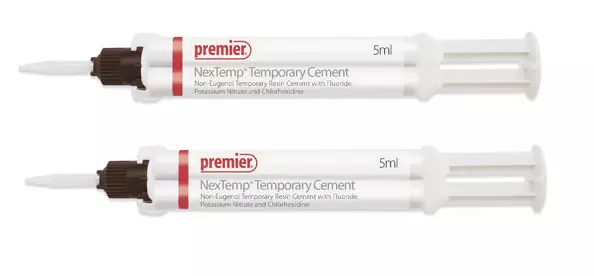 Dental NexTemp OPAQUE Interim Cement 5ml Automix Syringe with 5 Mixing ...