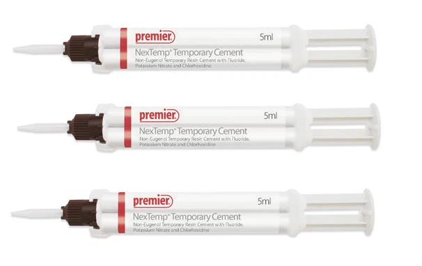 Dental NexTemp OPAQUE Interim Cement 5ml Automix Syringe with 5 Mixing ...