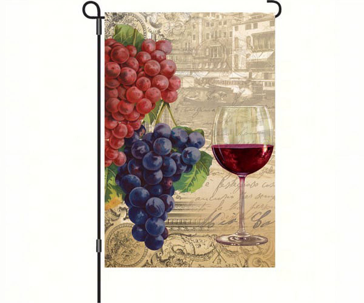 Premier Designs PD56077 Vintage Wine Garden Flag - Walmart.com